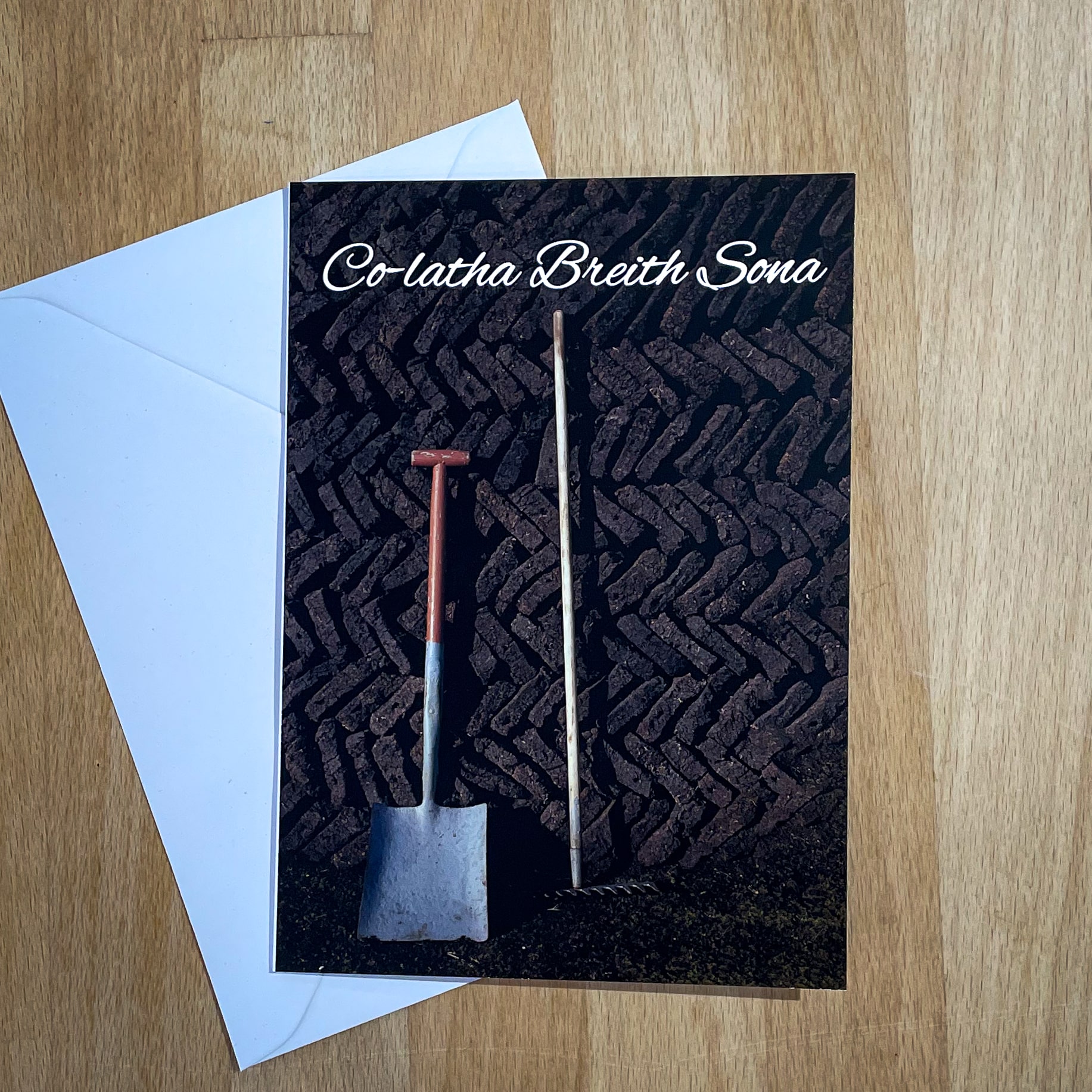 Scottish Gaelic Birthday Card - Peat Stack - Translation Provided ...